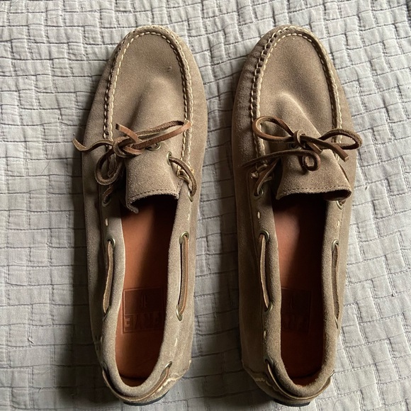 Frye | Shoes | Frye Mens Moccasinstyle Driving Loafers Size 85 Taupe ...